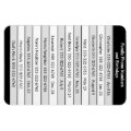 Magnet List of Important Phone Numbers | Zazzle
