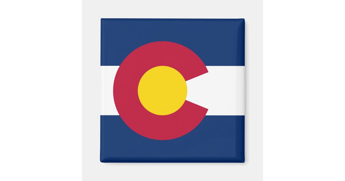 Magnet with Flag of Colorado State - USA | Zazzle