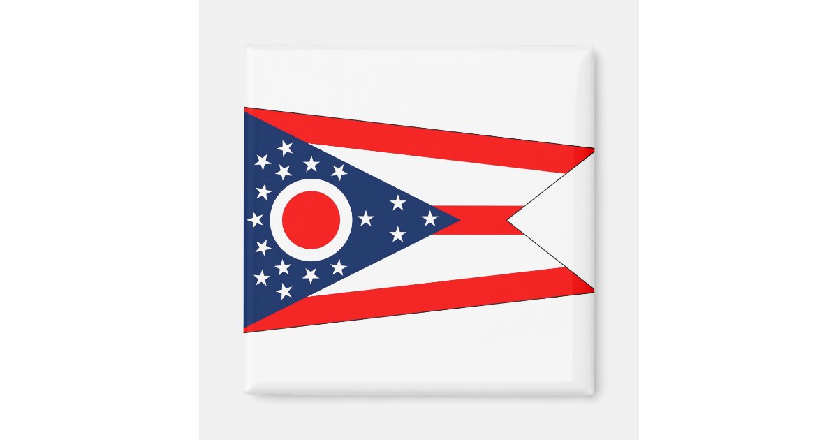 Magnet with Flag of Ohio State - USA | Zazzle