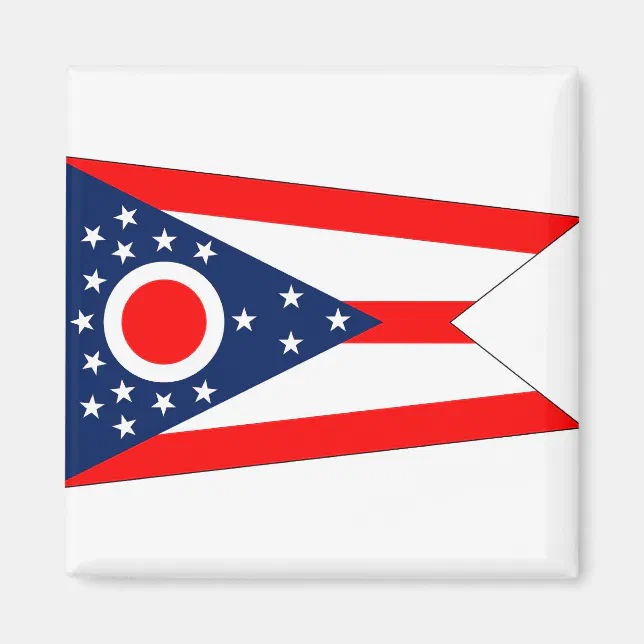 Magnet with Flag of Ohio State - USA | Zazzle