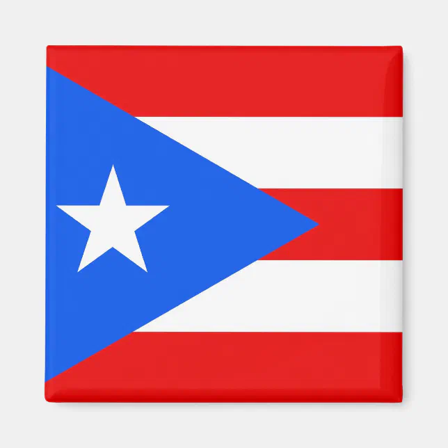 Magnet with Flag of Puerto Rico - USA | Zazzle