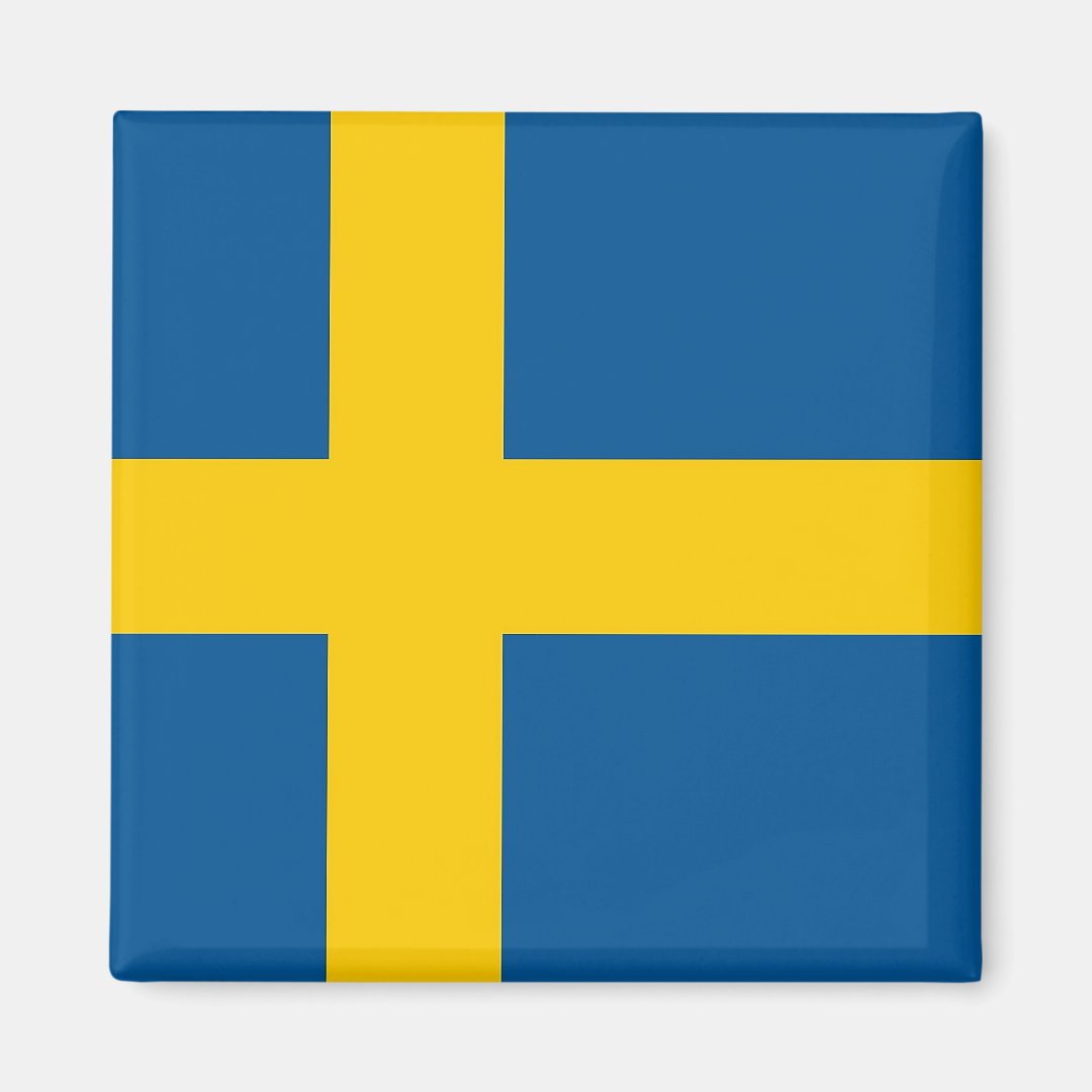 Magnet with Flag of Sweden | Zazzle