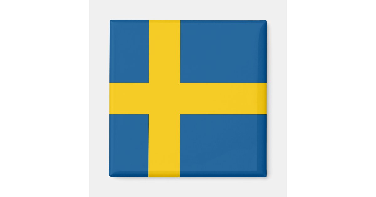 Magnet with Flag of Sweden | Zazzle