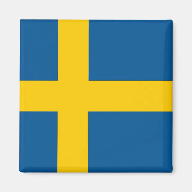 Magnet with Flag of Sweden | Zazzle