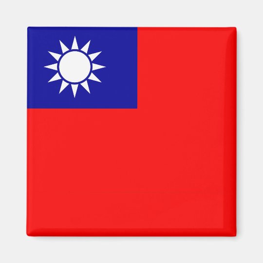 Magnet with Flag of Taiwan | Zazzle.com