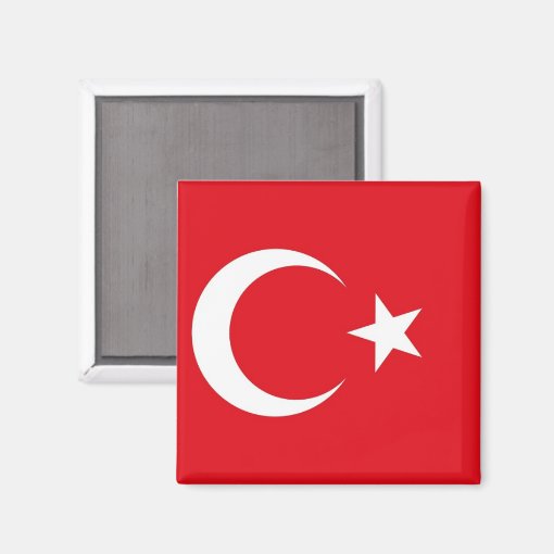 Magnet with Flag of Turkey | Zazzle