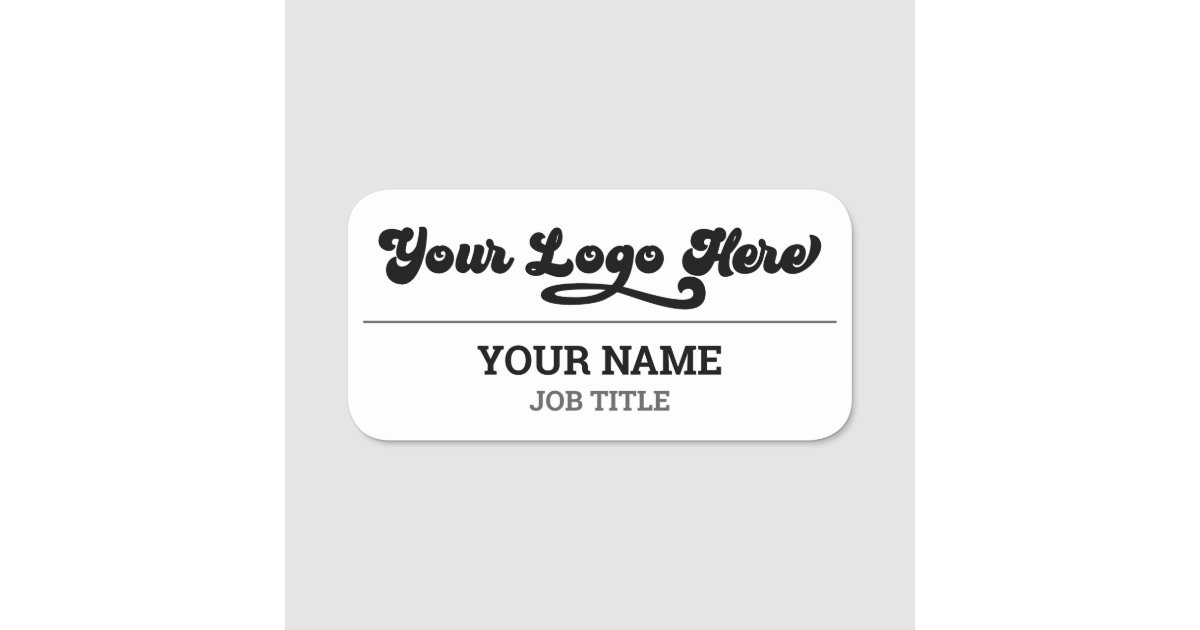 Magnetic Company Employee Name Tag | Zazzle