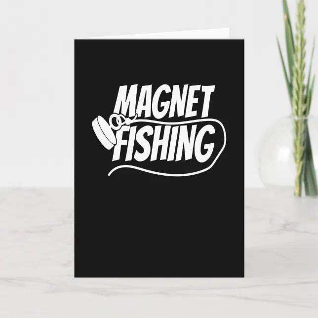Magnetic Fishing Angling Fishing Treasure Hunt Card | Zazzle