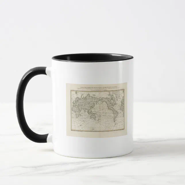 Magnetic Map of the World Mug | Zazzle