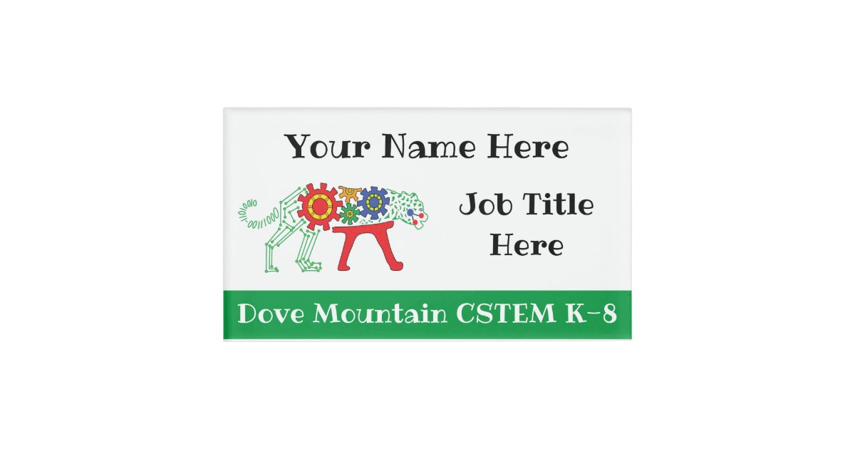 Magnetic Name Tag | Zazzle