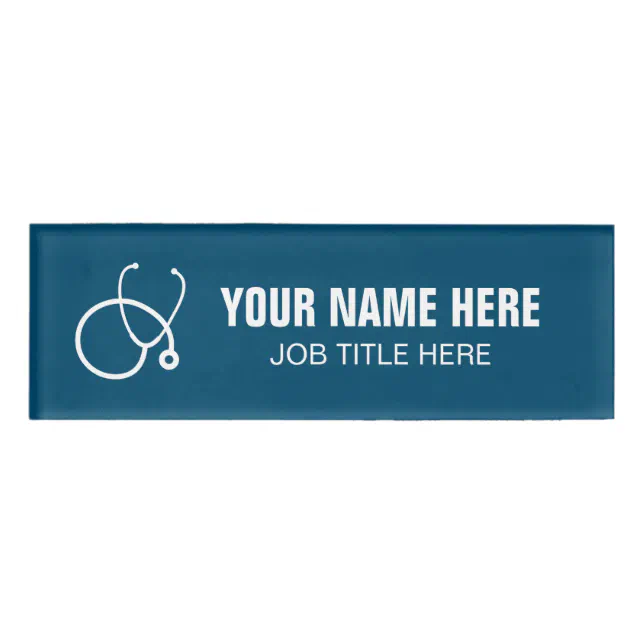 Magnetic name tags for medical doctor or nurse | Zazzle