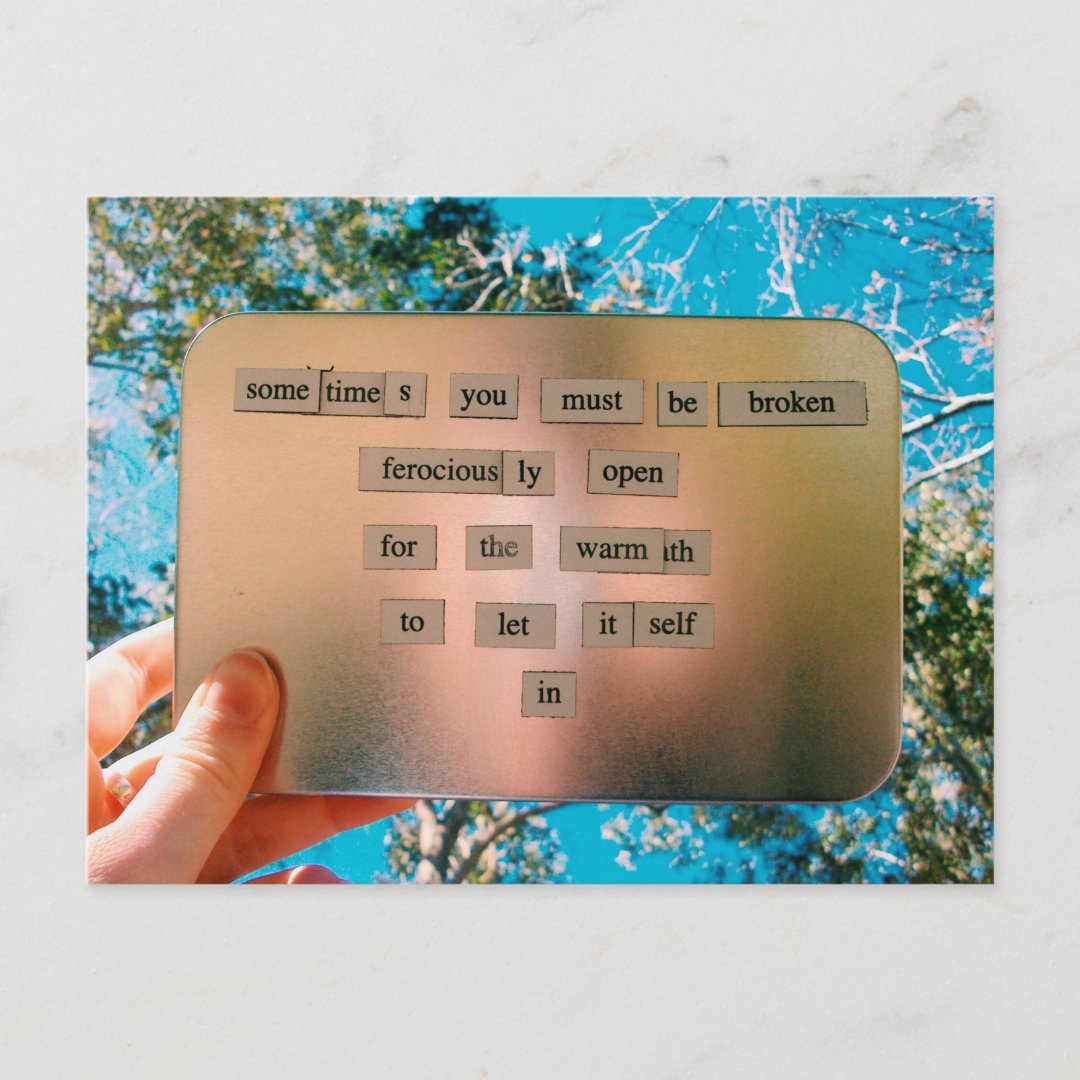 Magnetic Poetry Postcard | Zazzle