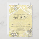 Magnetic Post Wedding Lights & Flowers Invitation | Zazzle