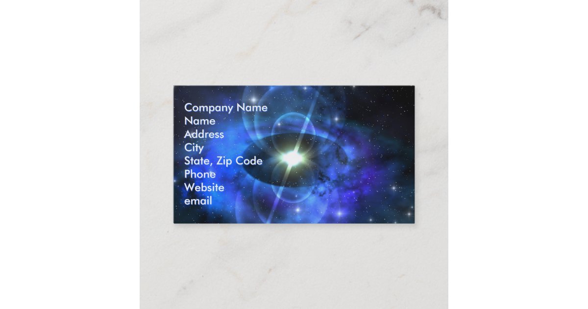 Magnetic Pulse Star Business Card | Zazzle