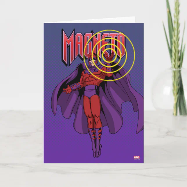 Magneto Character Pose Card | Zazzle