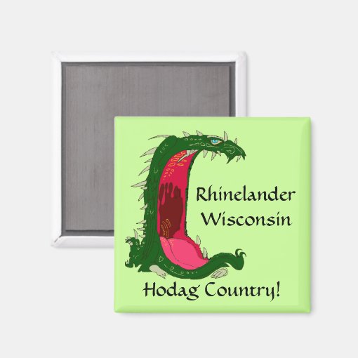 Magnets souvenir Rhinelander Hodag Hodags WI wisc | Zazzle