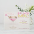 Magnificent 50th BRUNCH BUBBLY Cocktail PINK GOLD Invitation | Zazzle