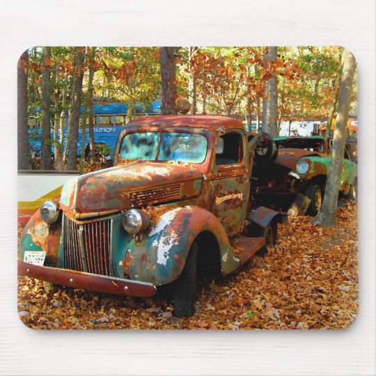 Magnificent Classic Rusting Truck Mouse Pad | Zazzle.com