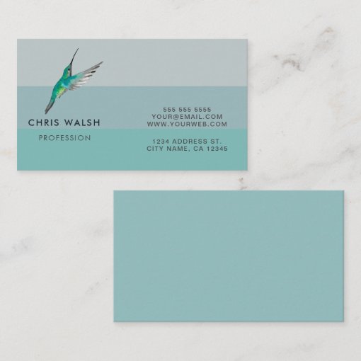Magnificent Hummingbird Business Card | Zazzle