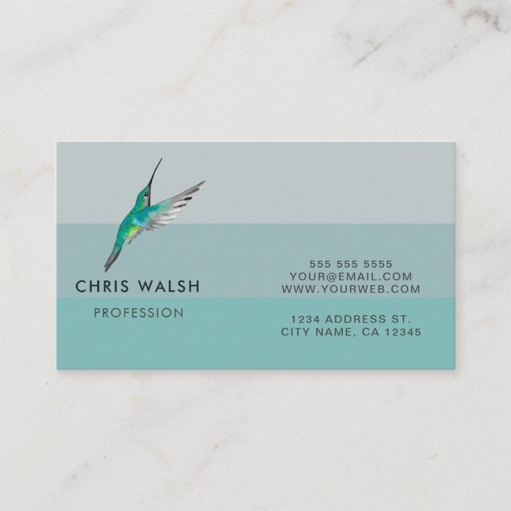 Magnificent Hummingbird Business Card | Zazzle