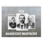 FUN BLACK GLITTER MUSTACHE CALENDAR | Zazzle.com