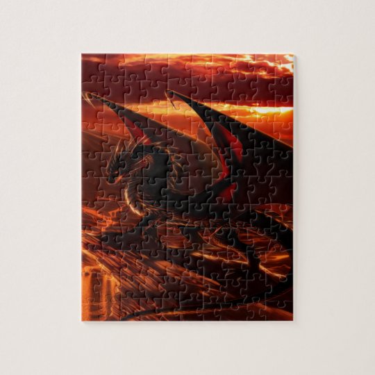 Magnificent Red Dragon Jigsaw Puzzle | Zazzle.com