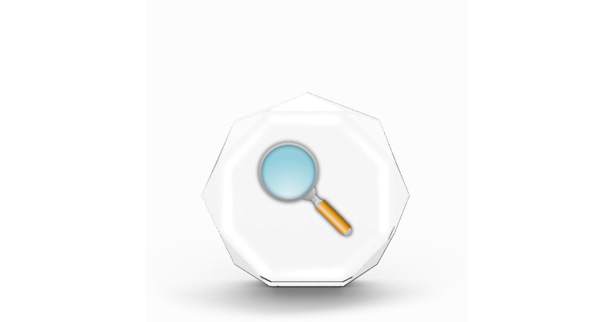 Magnifying Glass Acrylic Award | Zazzle
