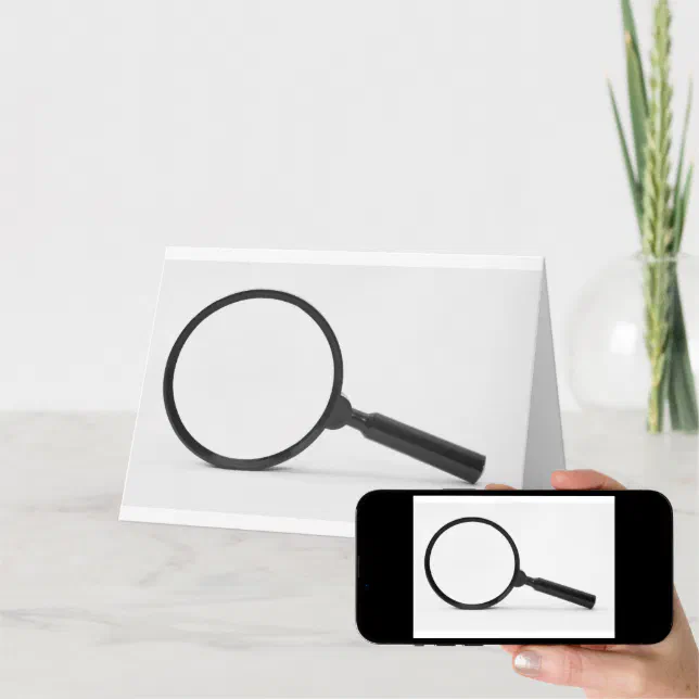 magnifying glass card | Zazzle