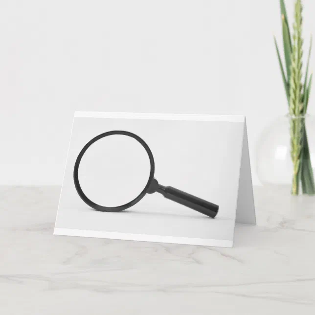 magnifying glass card | Zazzle