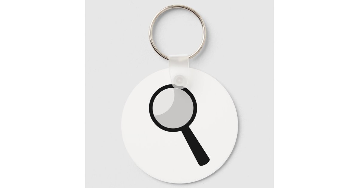 Magnifying Glass Keychain | Zazzle