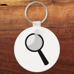 Magnifying Glass Keychain | Zazzle