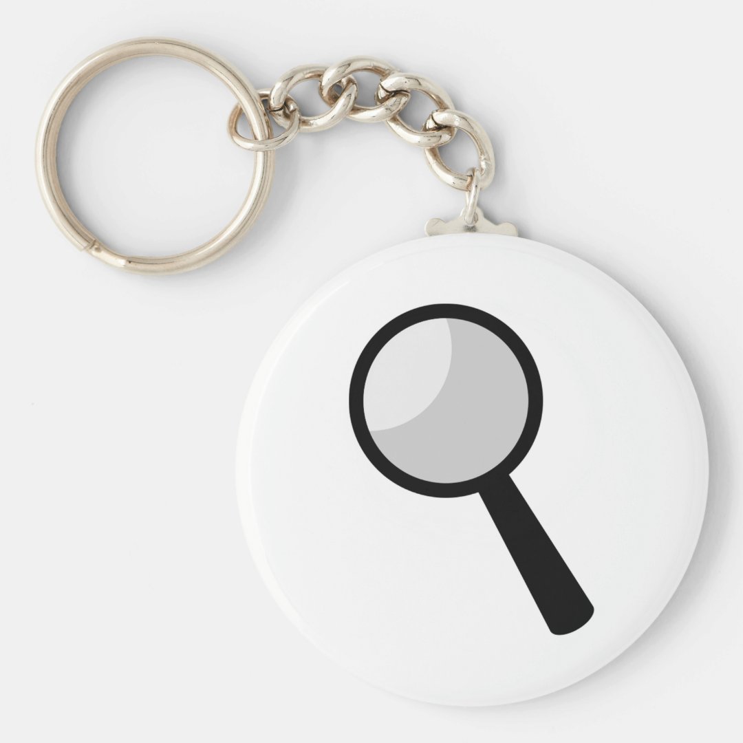 Magnifying Glass Keychain | Zazzle