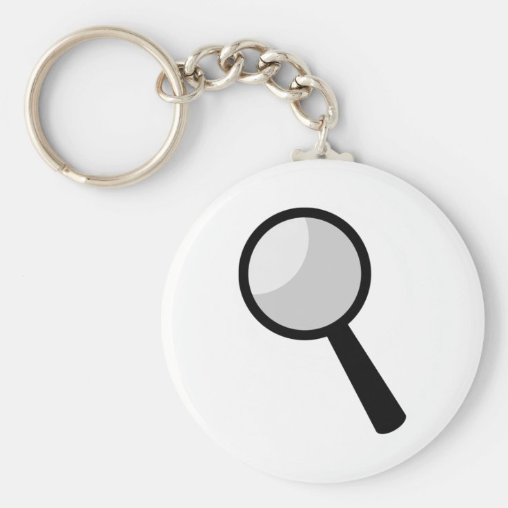 Magnifying Glass Keychain | Zazzle