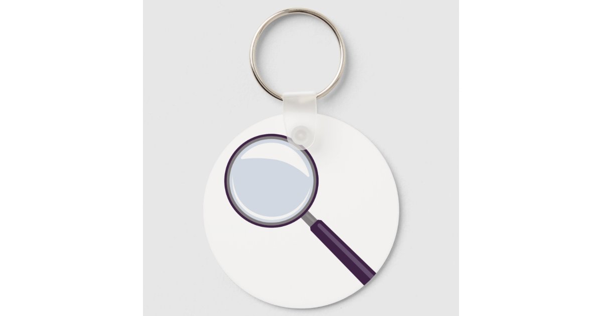 Magnifying Glass Keychain | Zazzle