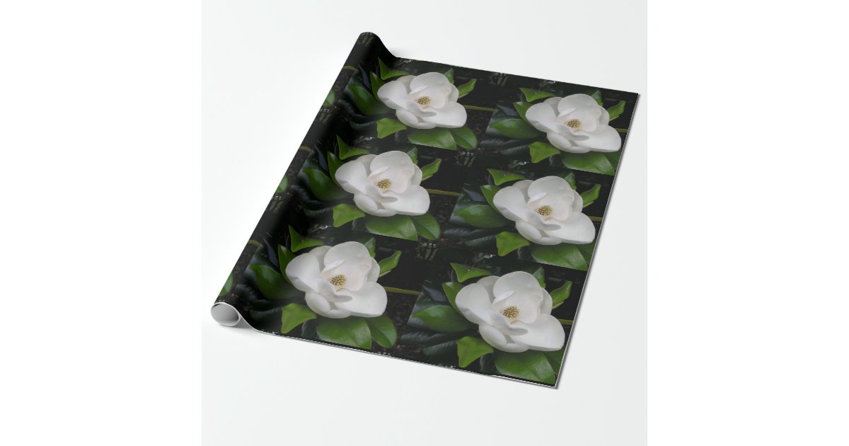 Magnolia Blossom Wrapping Paper | Zazzle