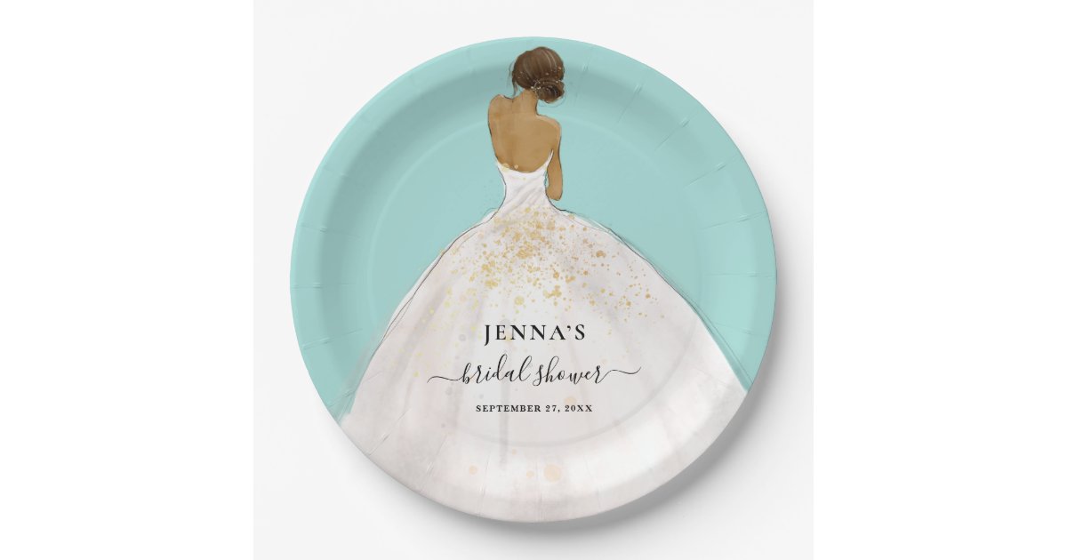 Magnolia Bride Bridal Shower Paper Plate | Zazzle