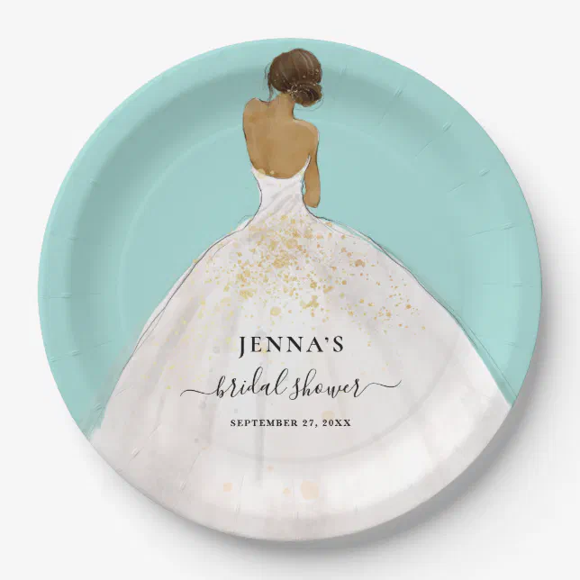 Magnolia Bride Bridal Shower Paper Plate | Zazzle