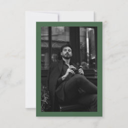 Magnolia Funeral Photo Thank You, Sympathy Note Card | Zazzle