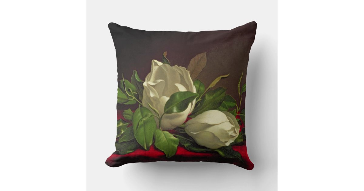 Magnolia Throw Pillow | Zazzle