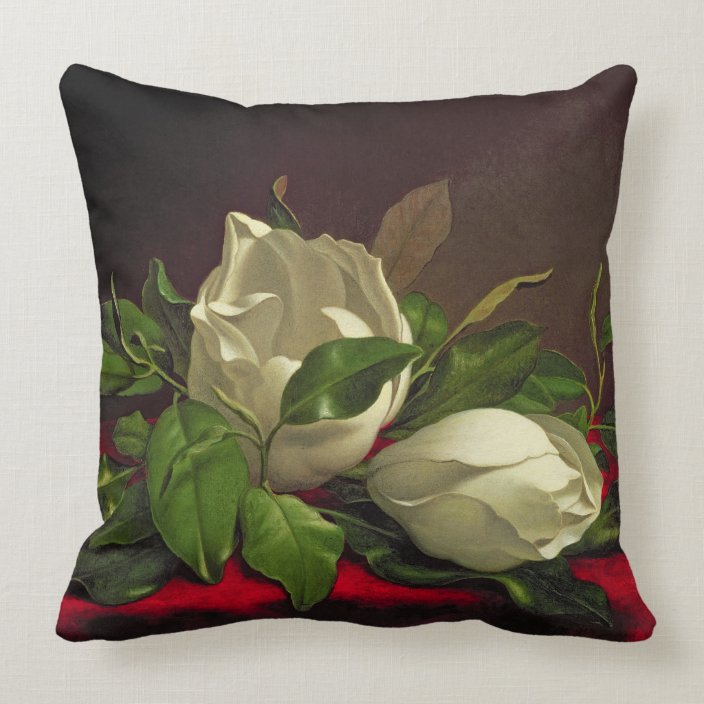 Magnolia Throw Pillow | Zazzle.com