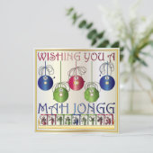 Mah Jongg Christmas Bettors Invitation/Card Invitation | Zazzle