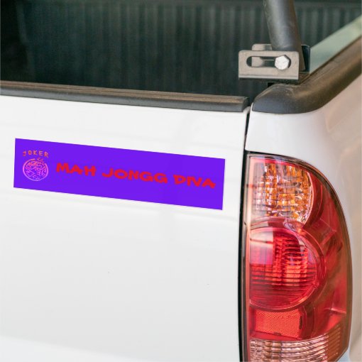 Mah Jongg Diva Bumper Sticker | Zazzle