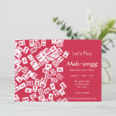 Mah-Jongg Game Party Invitation | Zazzle