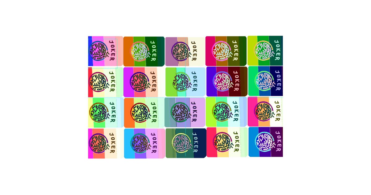 Mah Jongg Joker Fabric | Zazzle
