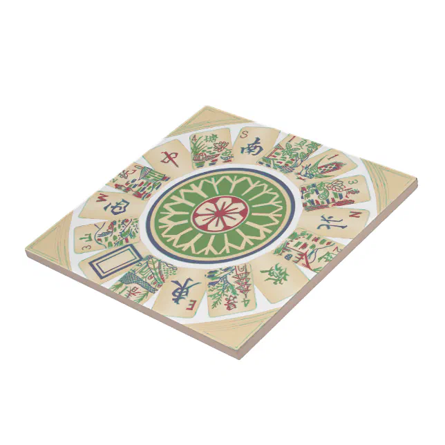 Mah Jongg One Dot Tile | Zazzle