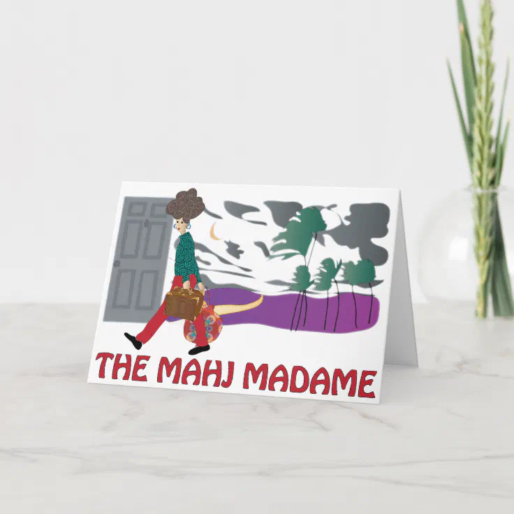 Mah Jongg The Mahj Madame Card | Zazzle
