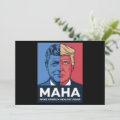 MAHA Make America Healthy Again Trump 2024 Invitation | Zazzle