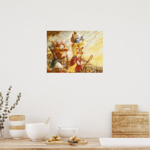 Mahabharat - Lord Krishna & Arjun Poster | Zazzle