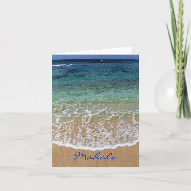Mahalo Note Card | Zazzle
