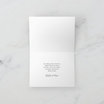 Mahalo Nui Loa | Hawaiian Wedding Photo Thank You Card | Zazzle